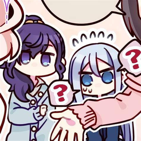 Mafuyu And Kanade Cute Drawings Chibi Card Art