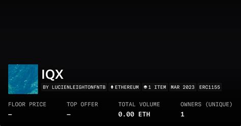 Iqx Collection Opensea