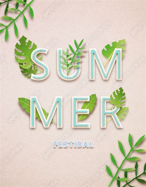 페이퍼아트 타이포그래피 문자 축하이벤트 사건 상업이벤트 사건 계절 포스터 잎 여름 이미지 Jv11371009 일러스트 무료 일러스트 게티이미지뱅크