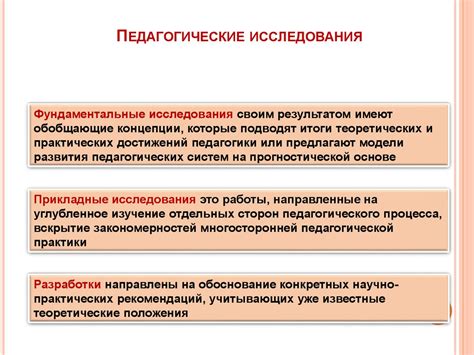 Методология педагогики Методы педагогического исследования