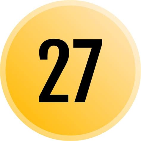 Premium Vector Yellow Round Number Icons