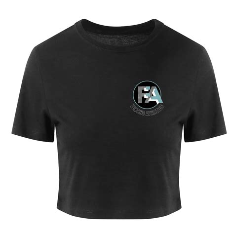 Fortius Heather Black Cropped T Shirt Big Bobble Hats Ltd