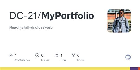 Github Dc Myportfolio React Js Tailwind Css Web