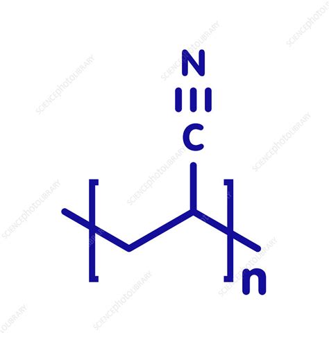 Polyacrylonitrile Polymer Chemical Structure Illustration Stock Image F0279156 Science