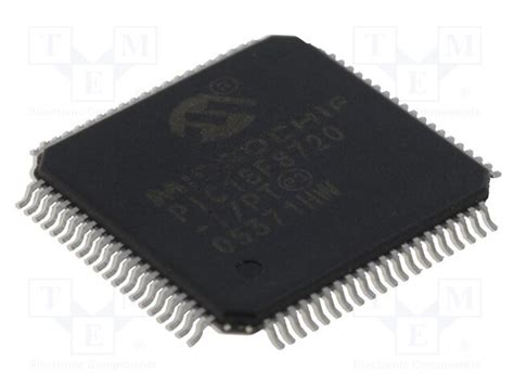 pic18f8720 i pt microchip technology ic microcontrolador pic 128kb a e usart x2 mssp spi