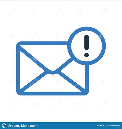 Message Alert Mail User Icon Simple Editable Vector Graphics Stock Illustration