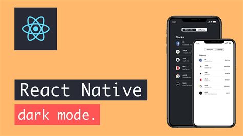 React Native Dark Mode Overview Youtube