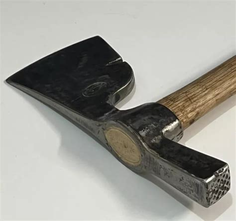 Outil Ancien Hache Hachette Leborgne De Couvreur Axe Forgé Old Tool