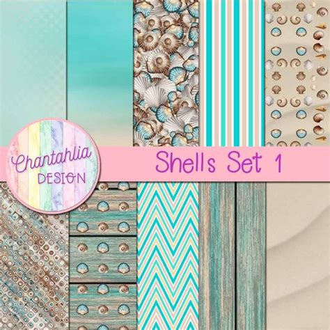 Shells Digital Papers