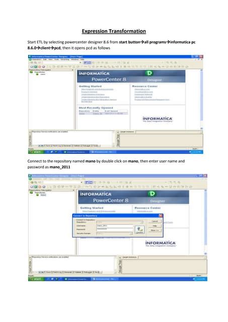 Informatica Expression Transformation Docx