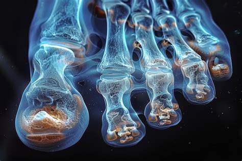 Premium Photo Healthcare Science And Digital Xray Of Foot For