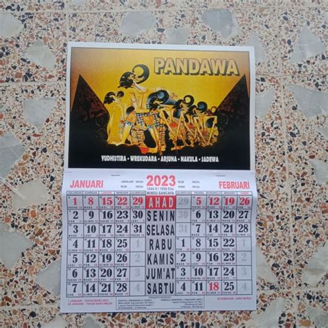 Jual KALENDER 2023 KALENDER KECIL KALENDER MURAH KALENDER WUKU 2023 Shopee Indonesia