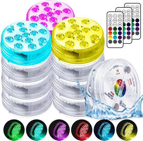 LOFTEK Luces LED Sumergibles Con Control Remoto RF 164 Pies Luces De