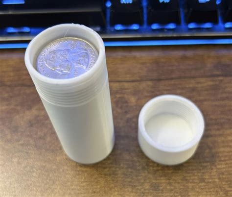 Us Quarters Tube With Screw Cap By Mistermajor Makerworld