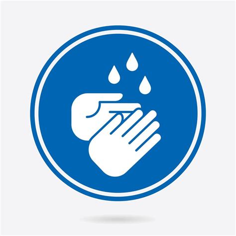 Lavado De Manos Icono De Vector Ilustración Aislada Pictograma
