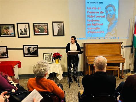 Homenaje Al Líder Histórico De La Revolución Cubana En Montreal