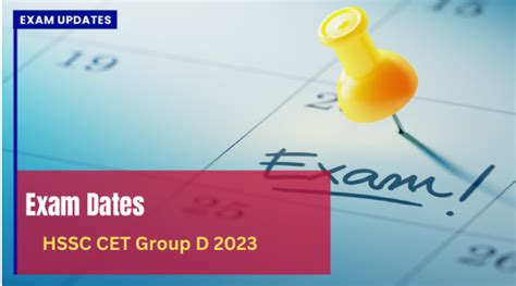 Hssc Cet Group D Exam Date 2023 The Date Of Exam Is 21 October 2023