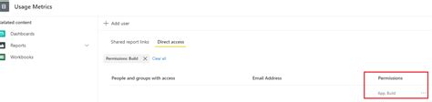power bi app user unable to see usage metrics re microsoft
