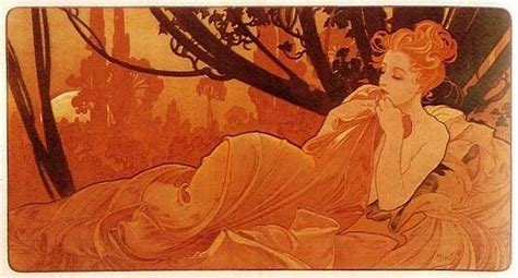 Alphonse Mucha ~ Dusk Till Dawn Art Nouveau Poster Alphonse Mucha