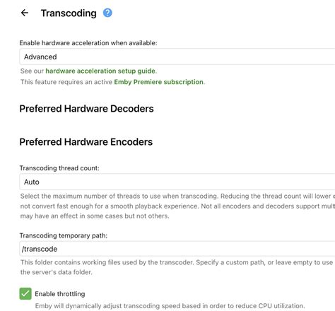 Harwdare Encodersdecoders Missing 47140 Linux Emby Community