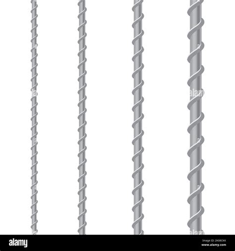 Rebars Reinforcement Steel Isolated On White Background Construction Metal Armature Stock