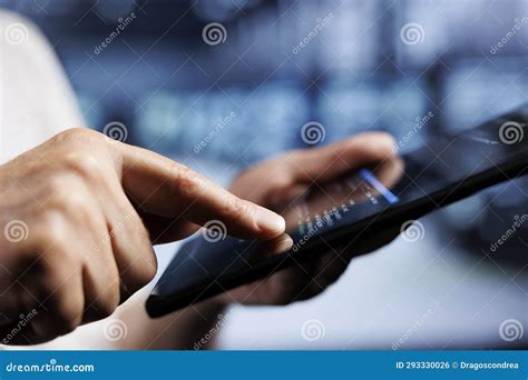 Employee Updates Server Rigs Stock Photo Image Of Program Computing