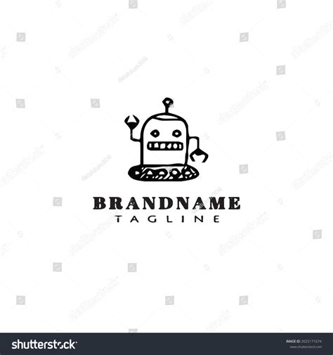 Robot Logo Icon Design Template Modern Stock Vector Royalty Free