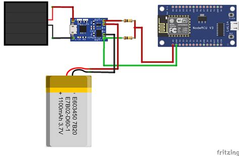 iot based battery voltage level monitoring using tp 4056 and thingspeak