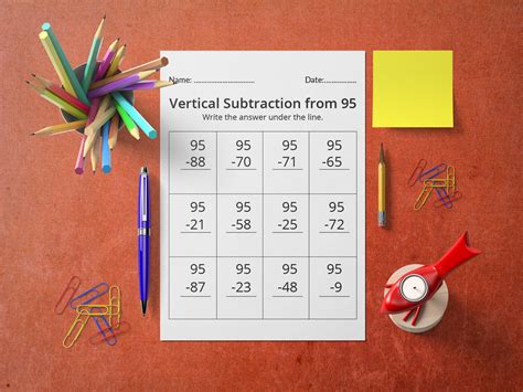 Vertical Subtraction Graphic By Abu Ashik Creative Fabrica