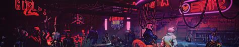 Games Cyberpunk 2077 Dark Theme Bar 4k Wallpaper Download