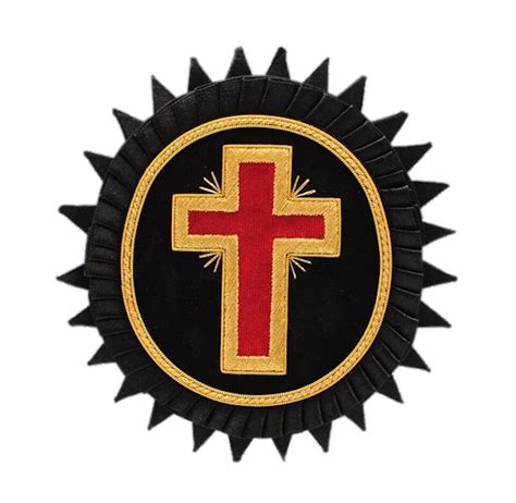 Masonic Freemason Knights Templar Past Commander Chapeaux Rosette Mylar