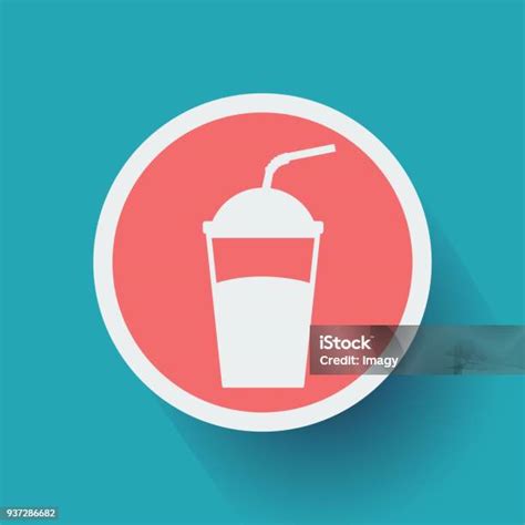 종이 유리 밀크 쉐이크 음료 칵테일 아이콘입니다 디저트입니다 벡터 일러스트 레이 션 10 0명에 대한 스톡 벡터 아트 및 기타 이미지 Istock