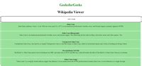 Create A Wikipedia Search Using HTML CSS And JavaScript GeeksforGeeks
