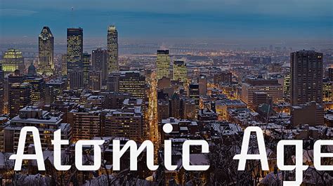 Atomic Age Font Download Free For Desktop And Webfont