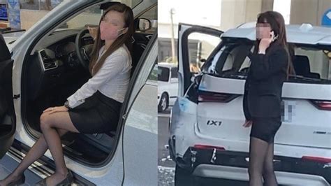 陪試車遭追撞！黑絲女業務身分曝光 網友超嗨