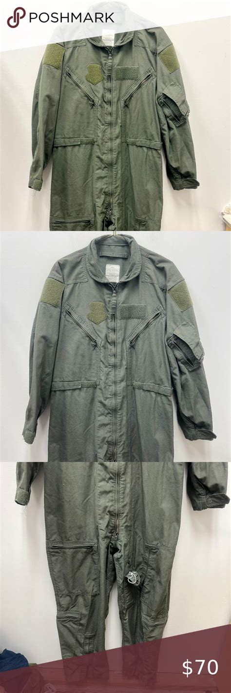 GENUINE US AIR FORCE GREEN NOMEX FIRE RESISTANT FLIGHT SUIT CWU 27 P