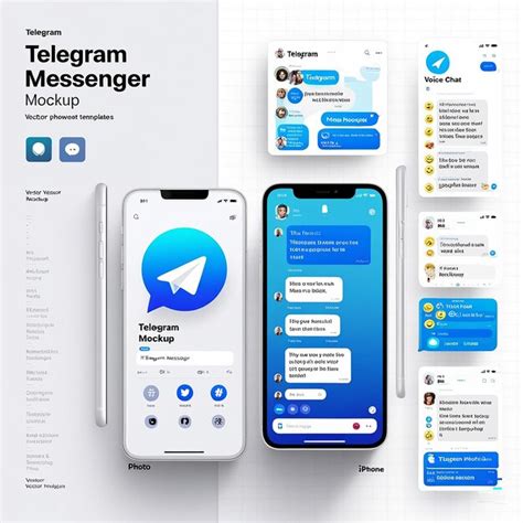 Telegram App Interface With Voice Chat And Social Media Features Premium Ai Generated Image