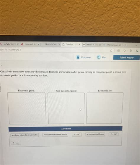 solved classify the statements based on whether each