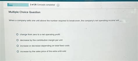 Of Concepts Completed Multiple Choice Studyx
