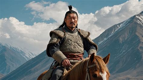 Download Man Warrior Genghis Khan Royalty Free Stock Illustration