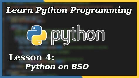 Install And Run Python On FreeBSD Python Tutorial Part 4