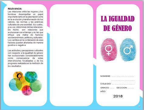 Romar Igualdad De Genero Triptico