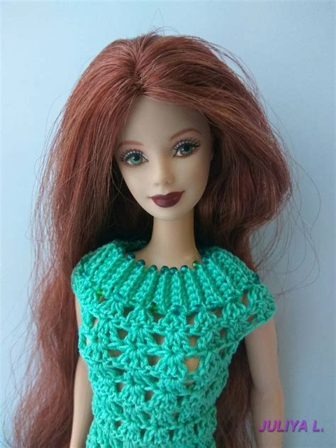 Одежда для кукол крючком и прочие мелочи Одежда для кукол Одежда для барби Одежда
