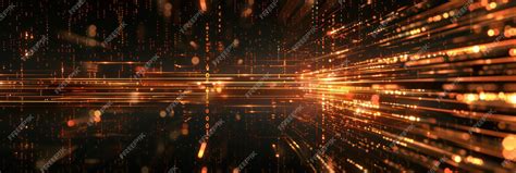 Premium Photo Digital Matrix Code Rain Background For Technological Processes Science