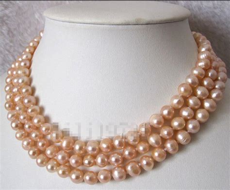 Style 7 8mm Pink Freshwater Cultured Pearl Ne Grandado