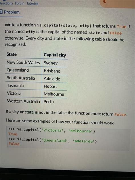 Solved Tructions Forum Tutoring Problem Write A Function