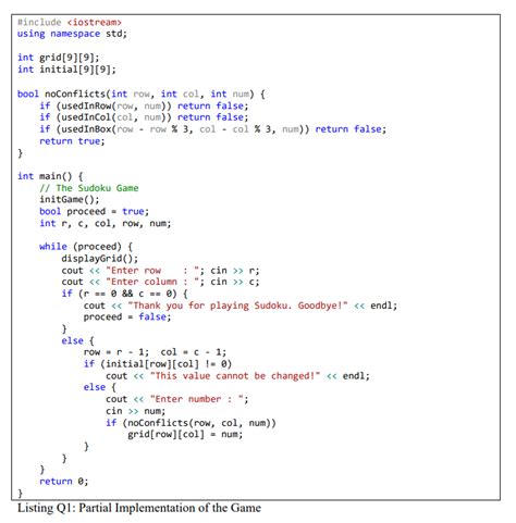 Solved Apply C Language To Program A Sudoku Game Some Of