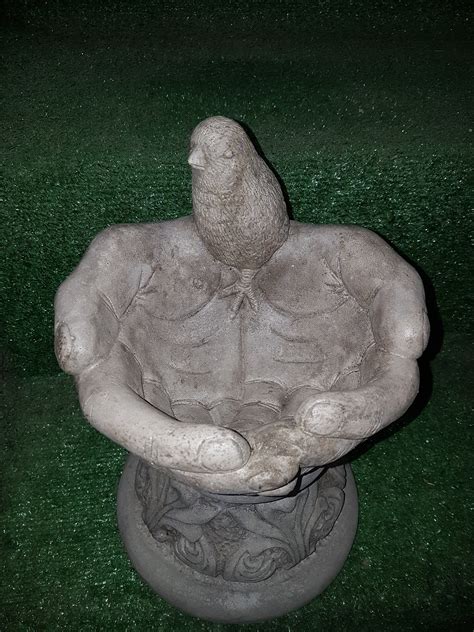 Garden Cast Stone Bird Bath Plinth Etsy