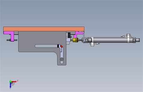 气缸取放翻转机构 SOLIDWORKS 2020 模型图纸下载 懒石网