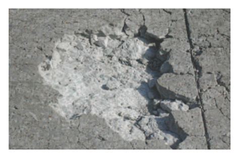 Concrete Deterioration A Bridge Deck Delamination In A Drilled Hole